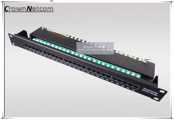 cat3 25port patch panel high quality UTP 25Ports vioce patch Panel with ...