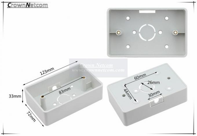 Single Gang Junction boxes ABS US Type Junction Box RJ45 Networking ...