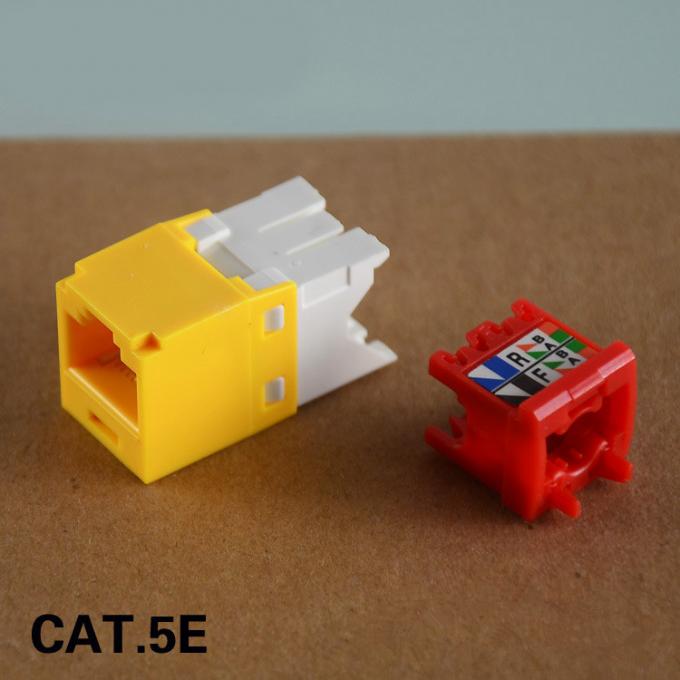 UTP Cat5e RJ45 Keystone Jack 180 Degree Category 5e Network Modular ...