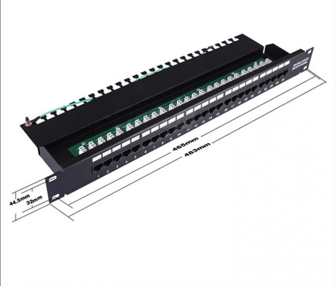 Network 1U 19Inch RJ11 50Port Voice Patch Panel Cat3 Patch Panels ...
