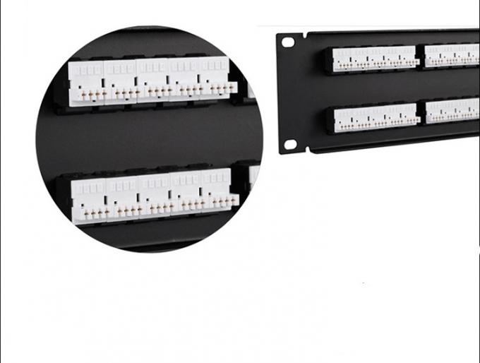 19Inch 2U 50Port Patch Panel RJ11 Rack Voice Patch Panels Cat3 2U Patch ...