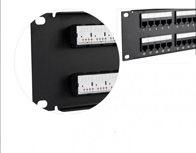 19Inch 2U 50Port Patch Panel RJ11 Rack Voice Patch Panels Cat3 2U Patch ...