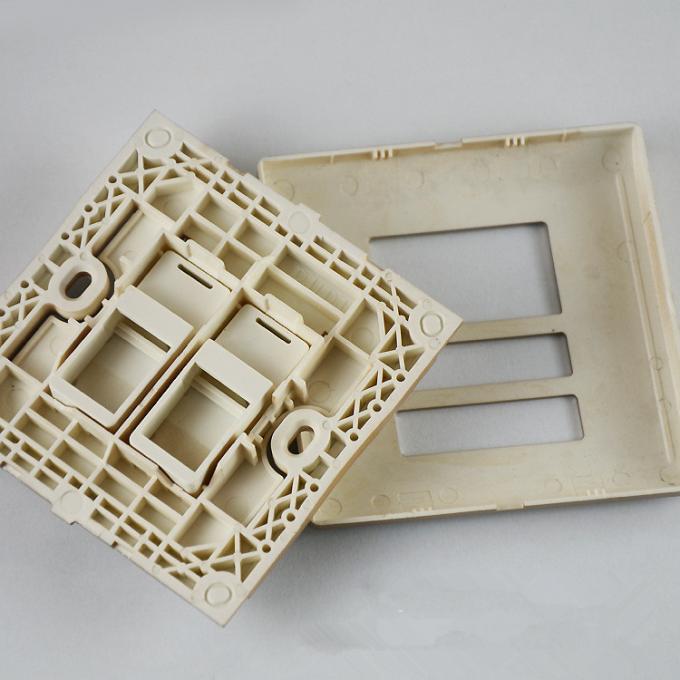 Network Champagne RJ45 Faceplates AMP Type 2ports Face Plates RoHS ABS ...