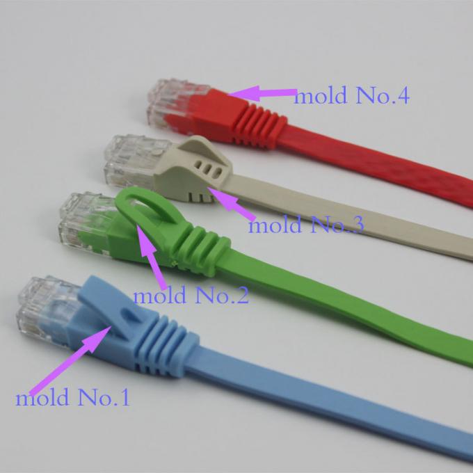 Network RJ45 8P8C Stranded Flat Patch Cord Copper Computer Wires Cat6 ...