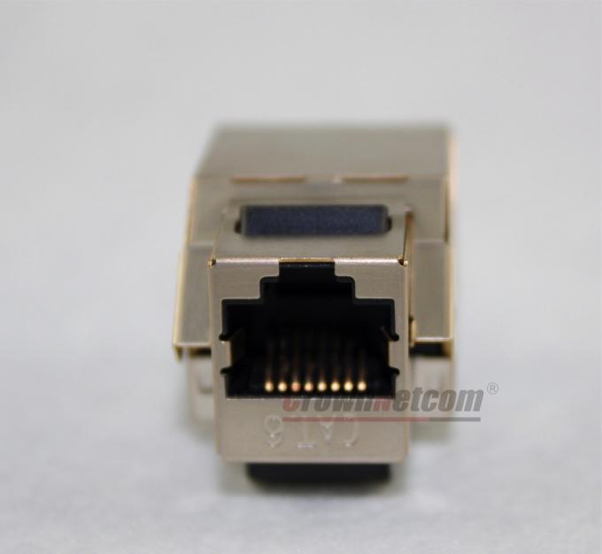 Cat6 Jacks Shielded RJ45 90 Degree 50u Gold Plated Network Keystone ...