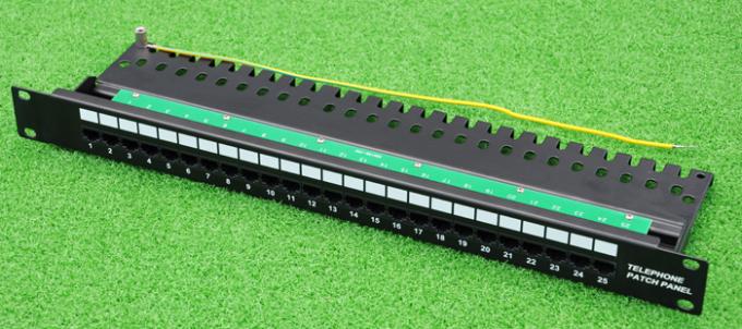 Cat3 25port Telephone Voice Data Patch Panels 19Inch Rack Patch Panels ...