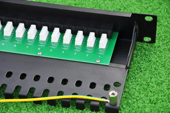 Cat3 25port Telephone Voice Data Patch Panels 19Inch Rack Patch Panels ...