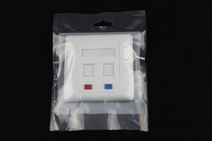 2 Ports Network 86X86 AMP Type Double Ports RJ45 Faceplates For Network ...