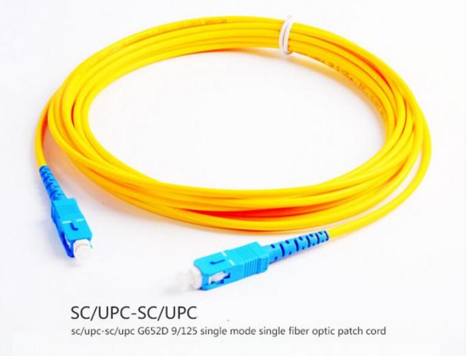 Telecom LC SC ST FC SM Fiber Patch Cords UL RoHS Optical Fiber Patch ...