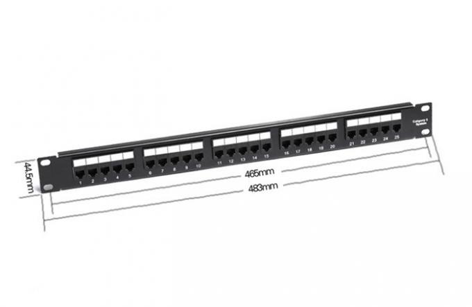 RJ11 1U Cat3 25port Telephone Patch Panels 19Inch Rack Patch Panels ...