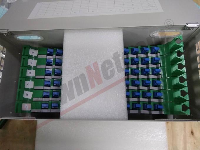19 Inch Rack Mounted Fiber Distribution Unit SC FC LC ST ODF 96 Core ...