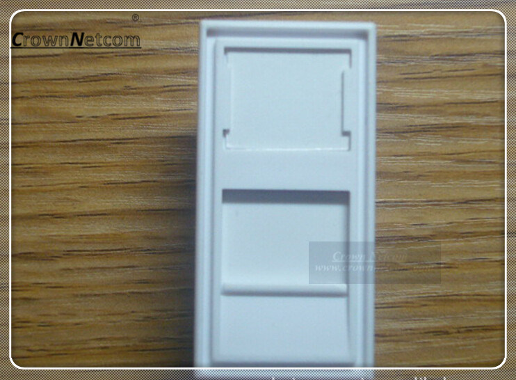 France Faceplates Anti-dust 1 Port RJ45 Face Avant 22.5X45 for network ...