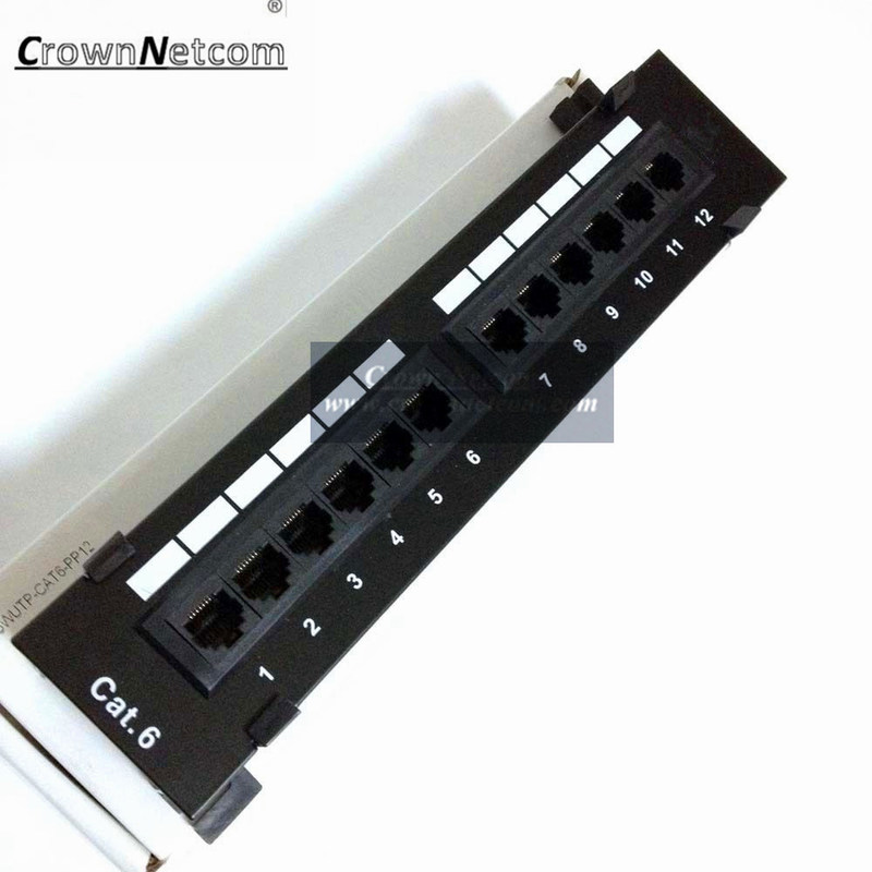 RJ45 Ethernet Cat6 12Port Patch Panel Cat6 UTP Wall Mount 12Port Patch ...