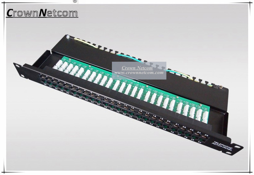 cat3 25port patch panel high quality UTP 25Ports vioce patch Panel with ...
