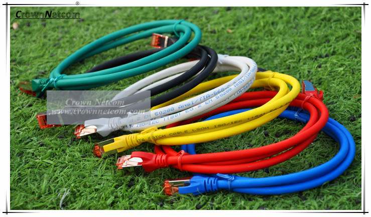 RJ45 LSZH/LOSH Cat6A SSTP Patch Cord 6 Colors 2Meter Cat6A Patch Cable ...