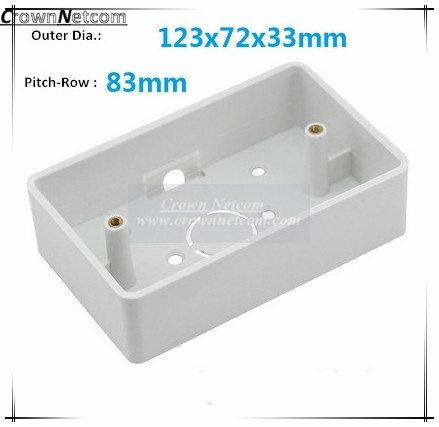Single Gang Junction boxes ABS US Type Junction Box RJ45 Networking ...