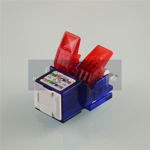 New Tool Free RJ45 Cat6 Keystone Jack 50U Gold Plated Network Cat 6 ...
