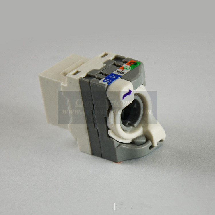 NEW Rotary Cat5e RJ45 Keystone Jack Tool Free Category 5e Modular Jacks ...