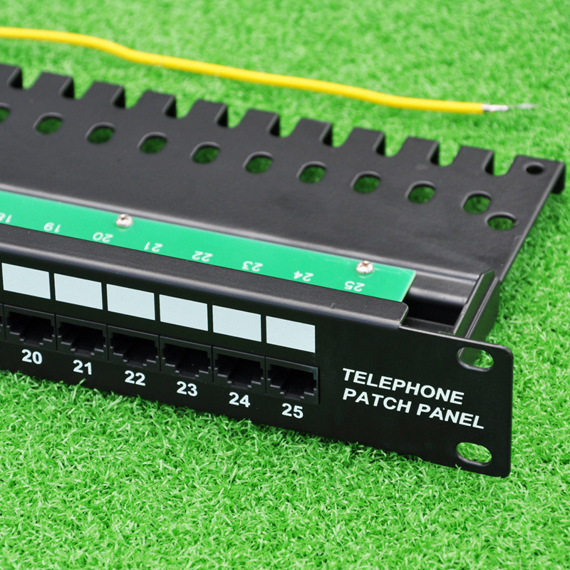Cat3 25port Telephone Voice Data Patch Panels 19Inch Rack Patch Panels ...