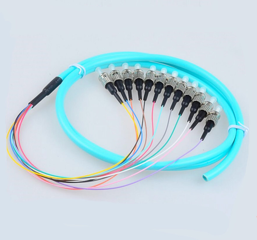 Telecom Standard ST Pigtails ST/UPC OM3 Fiber Patch Cords 50/125 ...