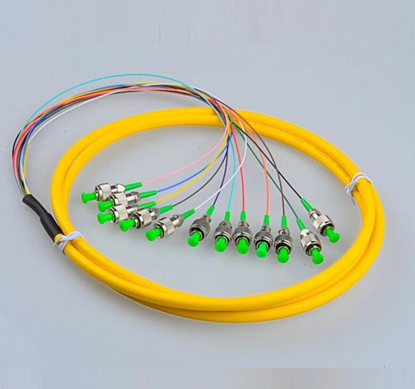 Telecom Standard FC Pigtails FC/APC SM Fiber Patch Cords 9/125 12Cores ...