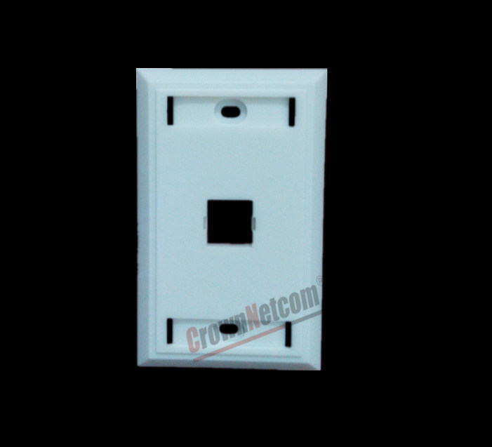 1 Port Network US Wall Plates For RJ45 Keystone Jacks ABS Face Plate