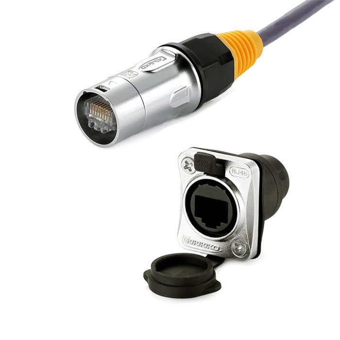 Waterproof IP67 RJ45 Connectors Network RJ45 Water resistance Ethernet ...